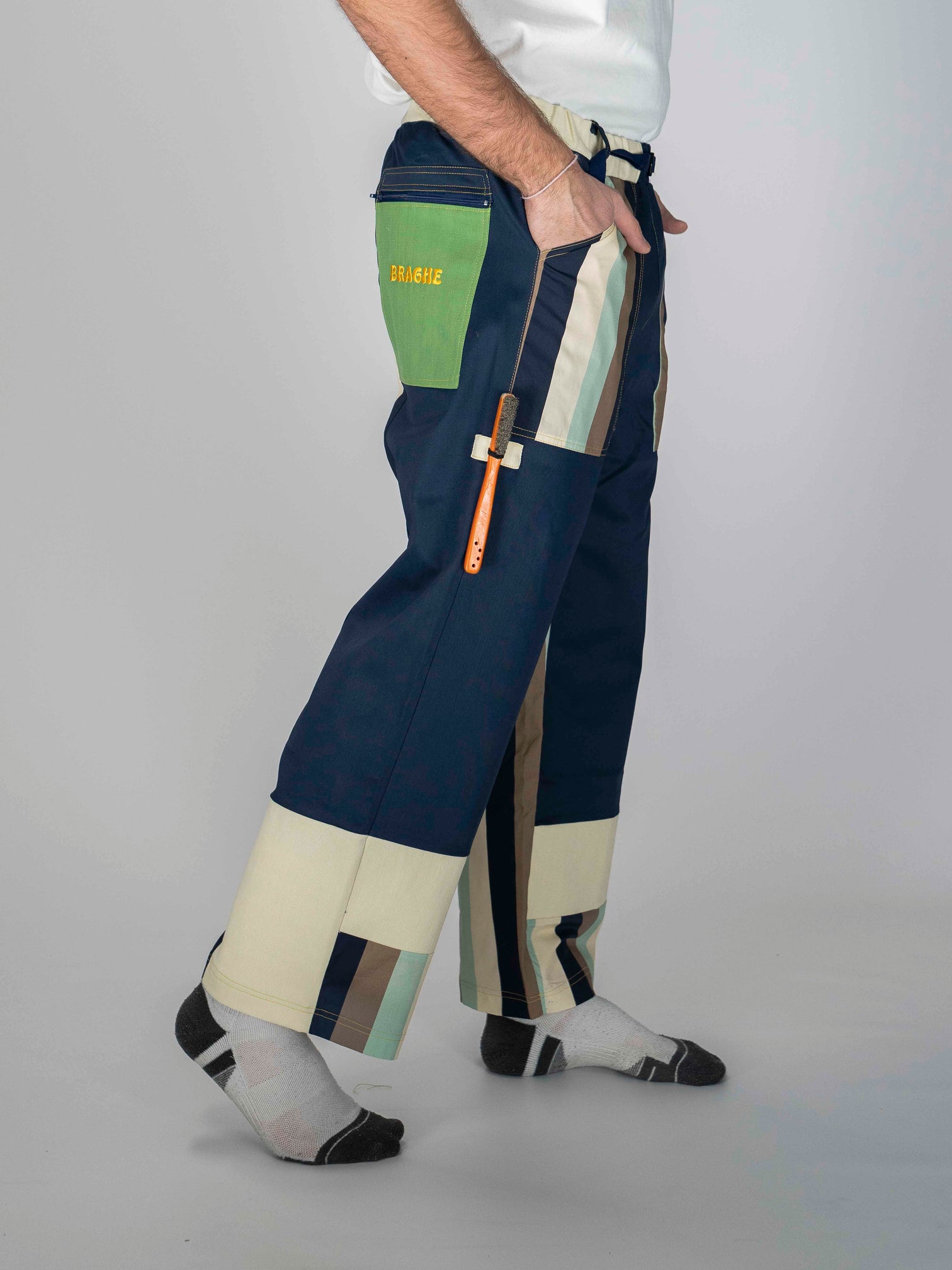 BRAGHE Pantaloni da Arrampicata Unici Sostenibili 100% Made In Italy